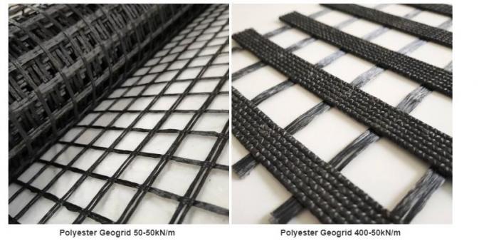 PET Plastic Geotextile Geogrid Road Construction 120kn