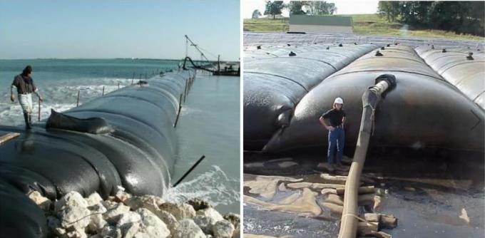 PP Woven Sludge Geotube Dewatering Bags System Waterproof