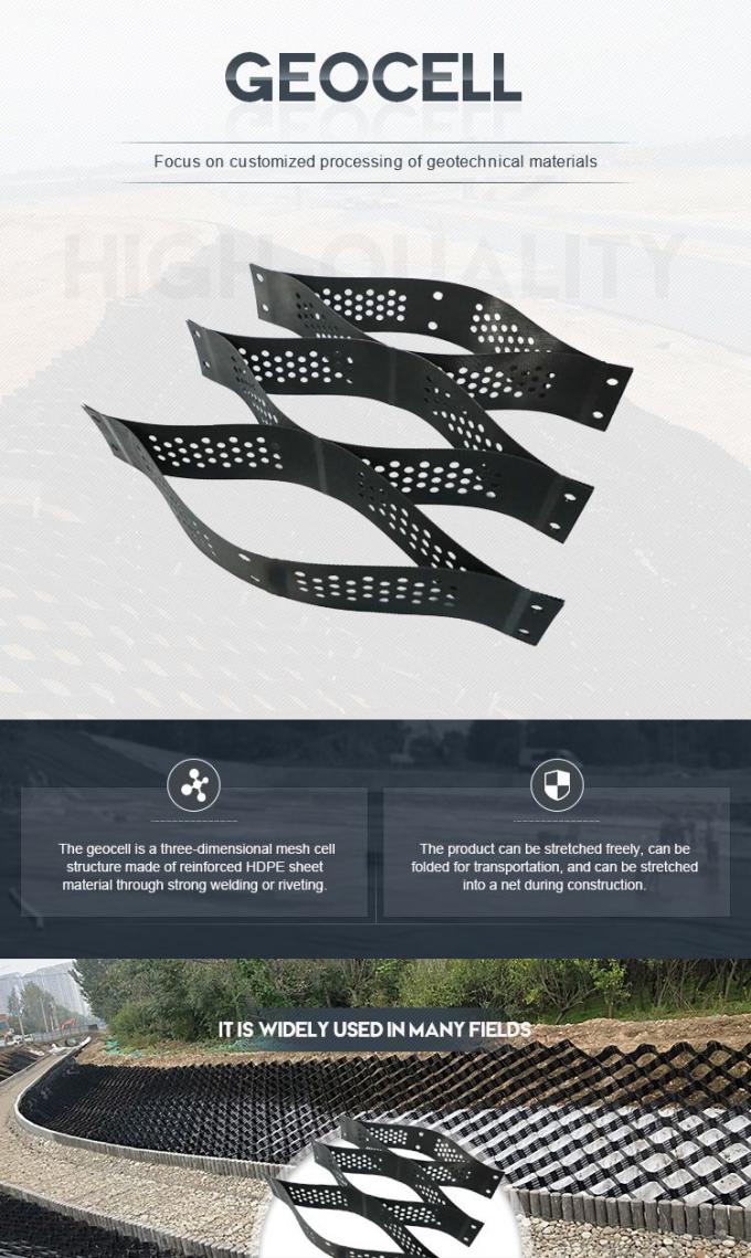 Customizable HDPE Geocell Floor Reinforced Cellular System
