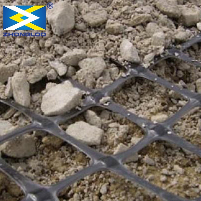 High Strength Biaxial Polypropylene PP Geotextile Geogrid For Gravel Roads