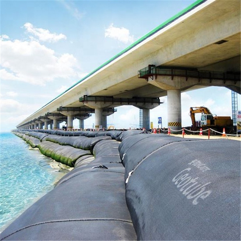 PP PET Dirtbag Geotextile Dewatering Bags Tube Geobag For Sand Silt ...
