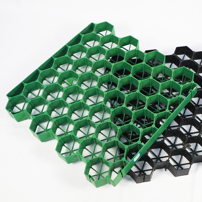Hexagonal Polypropylene Grass Plastic Parking Grids Geogrid For Horse ...