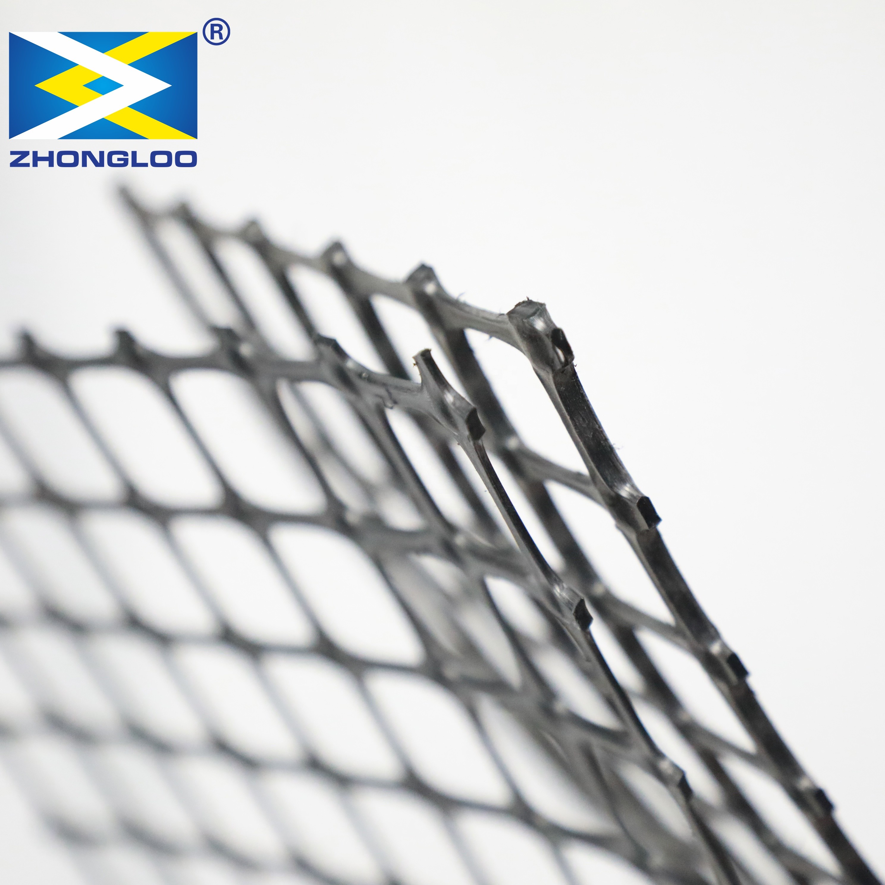 PP Biaxial Geogrid Plastic Civil Engineering Construction Geogrids for ...