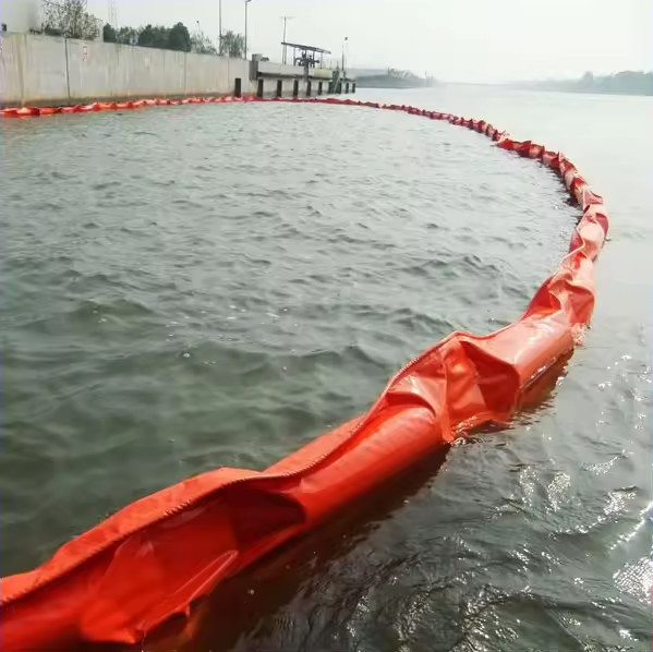 Customizable Floating PVC Containment Boom Silt Curtain For Ocean