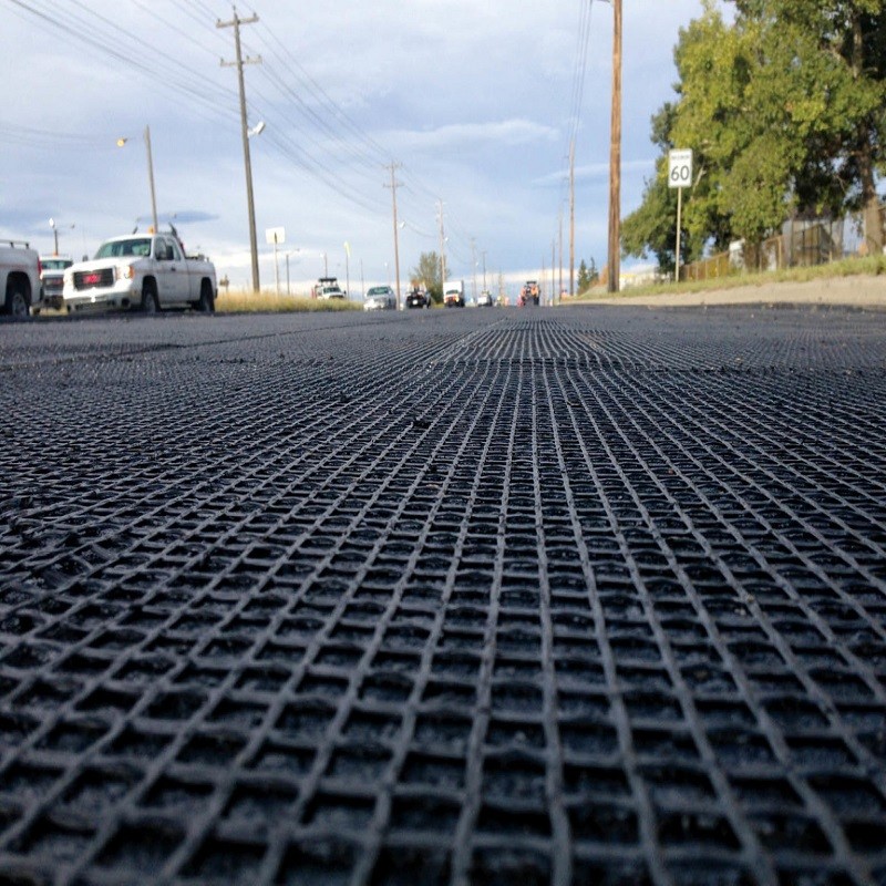 Fiberglass Biaxial Geogrid Asphalt Pavement Reinforcement Ground ...