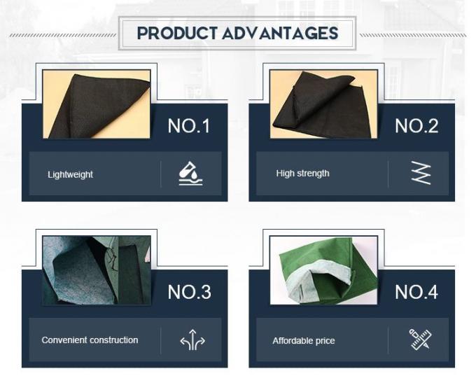 100-800g Geo Fabric Bags Geobag Dewatering For Earth Retaining Wall