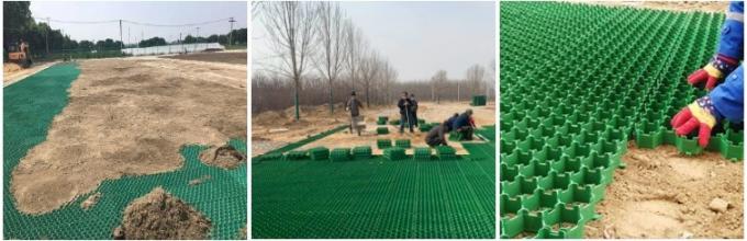 Hexagonal Polypropylene Grass Plastic Parking Grids Geogrid For Horse ...